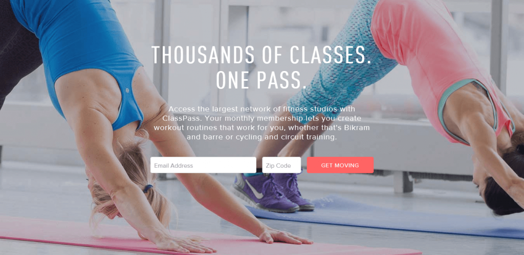 classpass-landing-page - How To Earn Extra Money At Home
